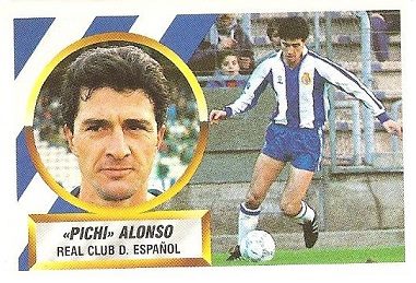Liga 88-89. Pichi Alonso (R.C.D. Español). Ediciones Este. - El Sitio ...