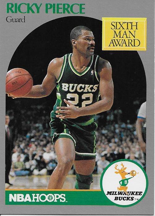 Cromos 1989 - 1990. Ricky Pierce (Milwaukee Bucks). NBA Hoops. 📸 ...